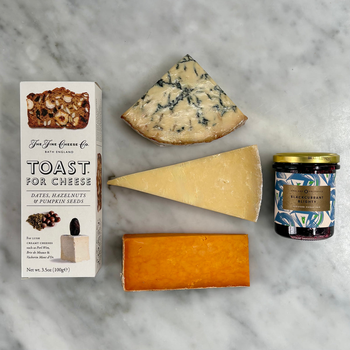 British Farmhouse Cheese Gift Box – Stilton, Cheddar & Leicester